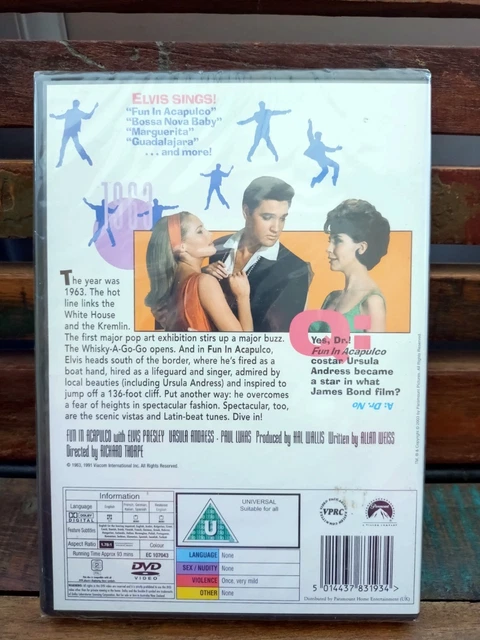 ELVIS PRESLEY - *SEALED DVD* Fun In Acapulco £5.45 - PicClick UK