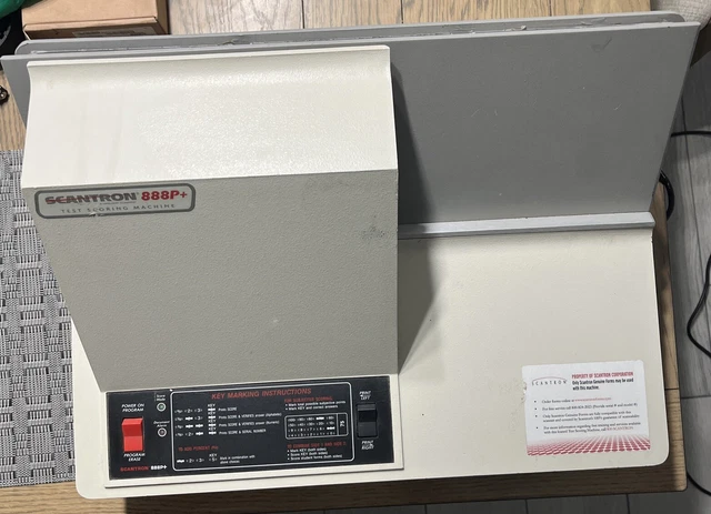 SCANTRON 888P+ OMR Test Scoring Machine Academic Grading Reader 2 $150. ...