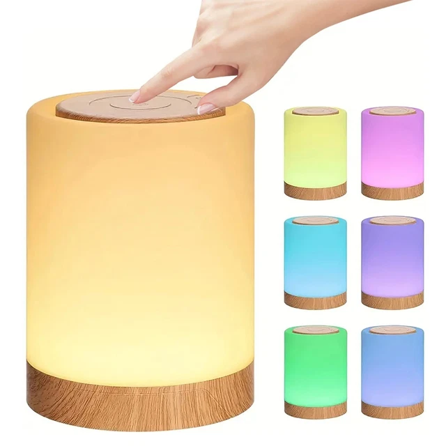 TOUCH SENSOR NIGHT Light LED Bedside Desk Table Lamp Dimmable USB ...