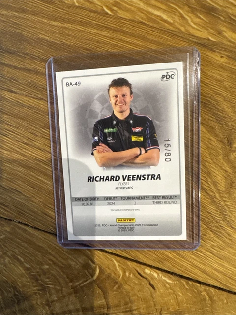 PANINI PDC WORLD Championship 2026 Richard Veenstra /80 EUR 1,00 ...