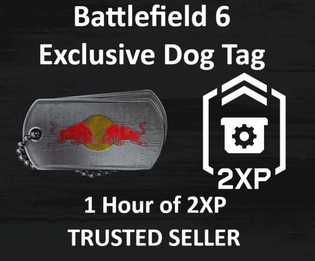 BATTLEFIELD 6 - Red Bull x Exclusive Limited Edition Dog Tag *READY TO ...
