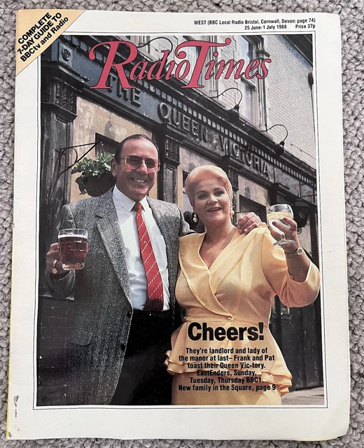 RADIO TIMES MAGAZINE 1988 June 25 complete Eastenders cover London £4. ...