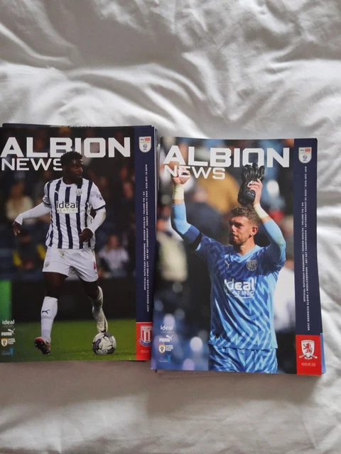 WEST BROMWICH ALBION Home Programmes 2023-24 Season Choose From List £1 ...