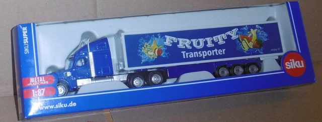 SIKU 1834 FREIGHTLINER Sattelauflieger Fruity Siku Super-Serie Maßstab ...