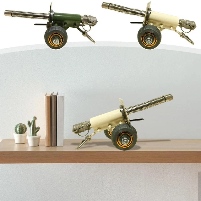 STAINLESS STEEL FIRECRACKER Artillery Cannon Mini Cannon Model Collec £ ...