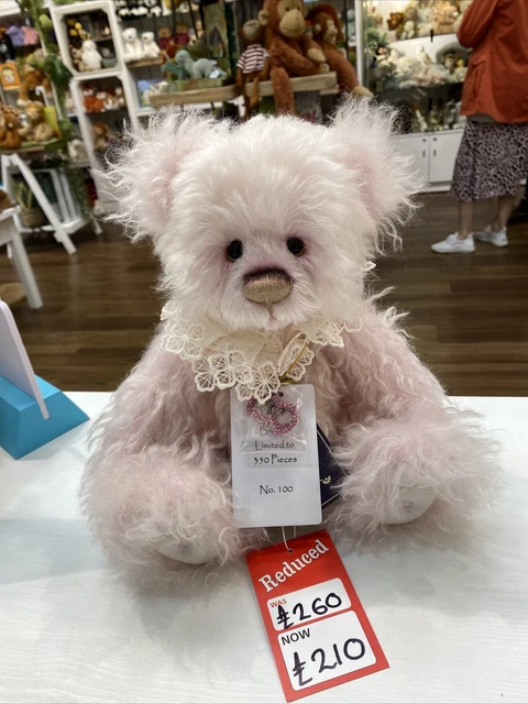 SALE CHARLIE BEARS Brontë Pink Teddy Bear - Limited Edition 350 Pieces ...
