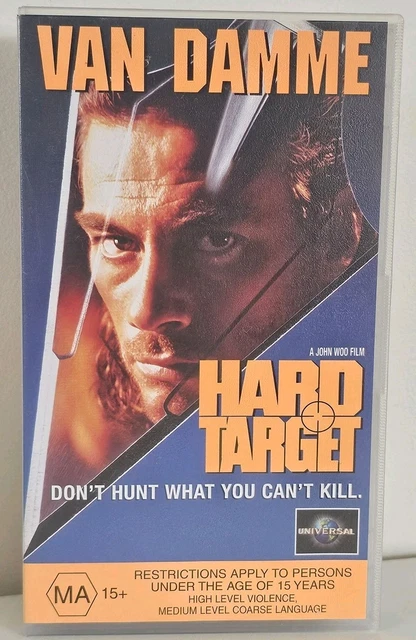 HARD TARGET Action VHS Martial Arts Rated MA15+ 1993 Jean Claude Van ...