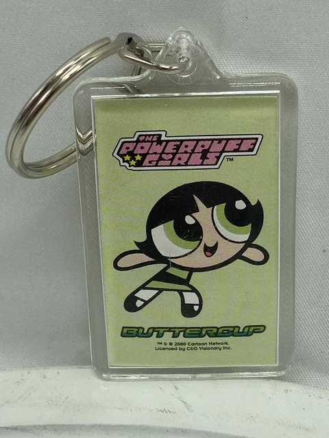 VINTAGE 2000 CARTOON Network Power Puff Girls Buttercup Key chain $11. ...