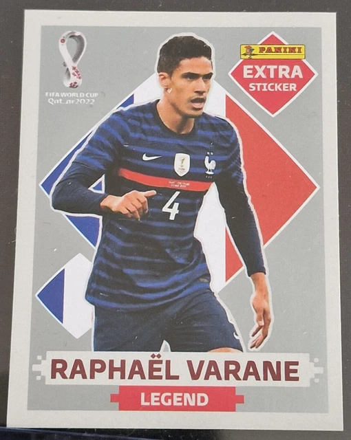 SILVER - RAPHAEL VARANE - Panini Qatar 2022 FIFA World Cup Extra Sticker - MINT £18.95 - PicClick UK