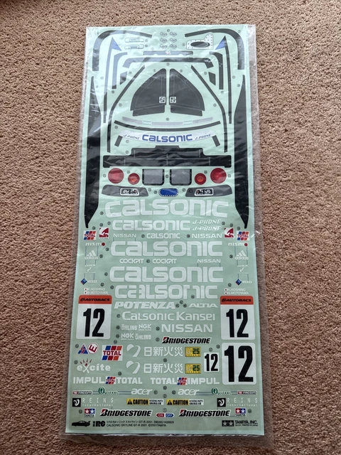 TAMIYA NISSAN CALSONIC Skyline R34 GT-R DECALS NEW NIP 2001 58285 Rare ...