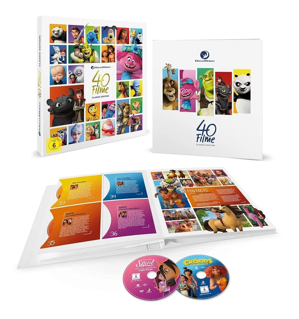 DREAMWORKS CLASSICS KOMPLETTBOX, 40-DVD Animationsfilme, 2022, Familie ...