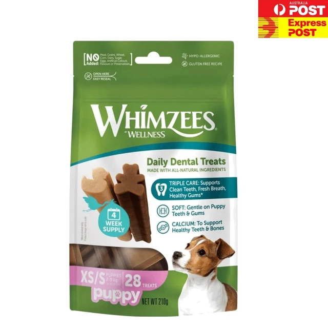 SOFT VETERINARY RECOMMENDED Dental Chews for Puppies - Reduces Plaque ...