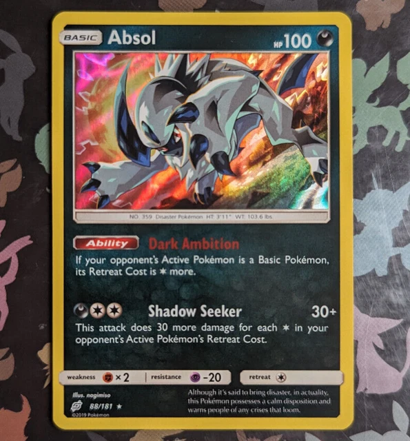 ABSOL 88/181 HOLO Rare Sun & Moon Team Up Pokemon Card Near Mint EUR 4 ...
