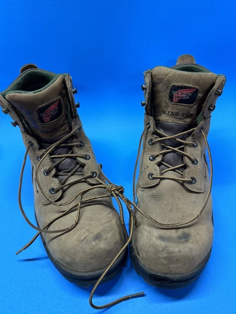 RED WING 2240 Size 13D King Toe Safety Toe Waterproof Mens Work Boots ...