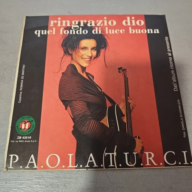 🎵 PAOLA TURCI 🎵 Thank You God That Bottom of Light Good 45 Italy Press ...