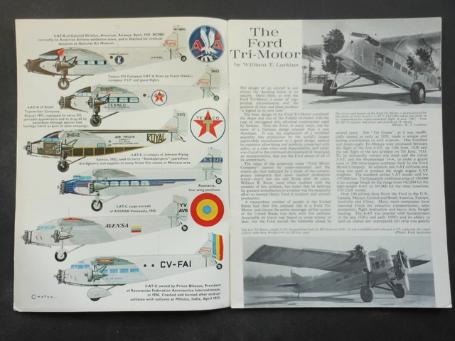156 The Ford Tri Motor Aircraft Booklet Profile Publications £8 25