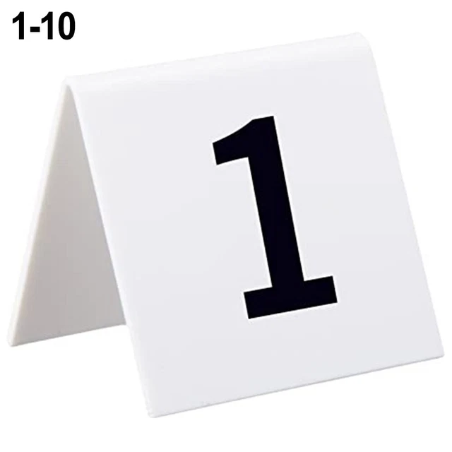 SET DI 10 insegne numero tavolo per tavoli numerazione nei ristoranti ...