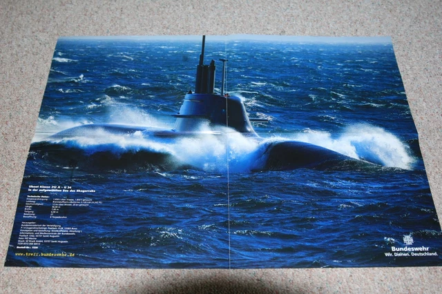 1 POSTER MARINE Bundeswehr U-Boot Typ 212A EUR 1,00 - PicClick DE