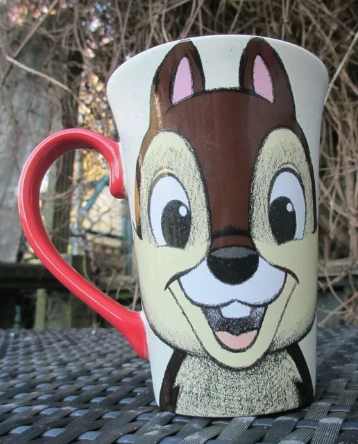 DISNEY STORE - CHIP 'N' DALE CHIPMUNKS - White/Red Large Tall Cup ...