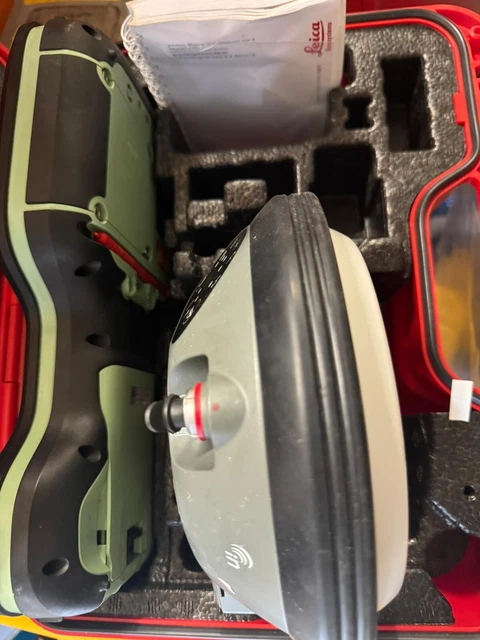 LEICA GS16 GNSS Antenna Surveying RTK Rover Receiver Read Description £ ...