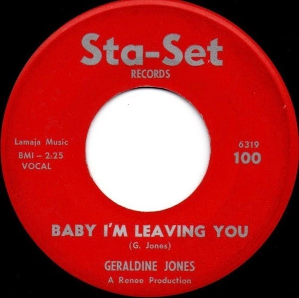 GERALDINE JONES - Baby I'm Leaving You / When You Get Tired Of Me, 7 ...