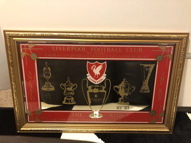 L.F.C. LIVERPOOL VINTAGE football club champions Mirror Rare over 40 ...