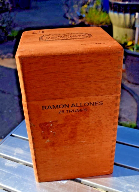 VINTAGE DUNHILL RAMON Allones Square Spanish Cedar EMPTY Cigar Box ...