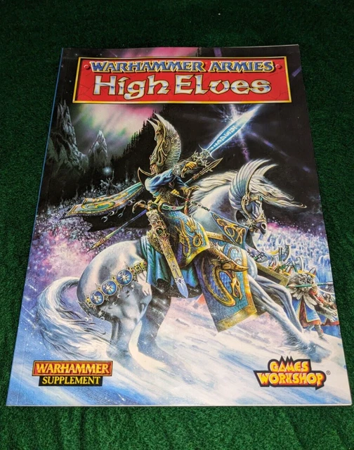 HIGH ELVES ARMY Book 5th Ed - Good Condition Elf Warhammer Fantasy Old ...
