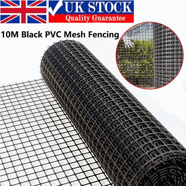10M PVC COATED Chicken Mesh Fencing Garden Barrier Garden Plastic Net ...