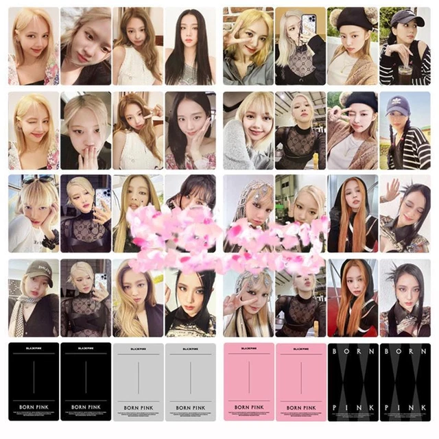 2022 Kpop Blackpink Born Pink Album Photo Cards Fanmade Autograph