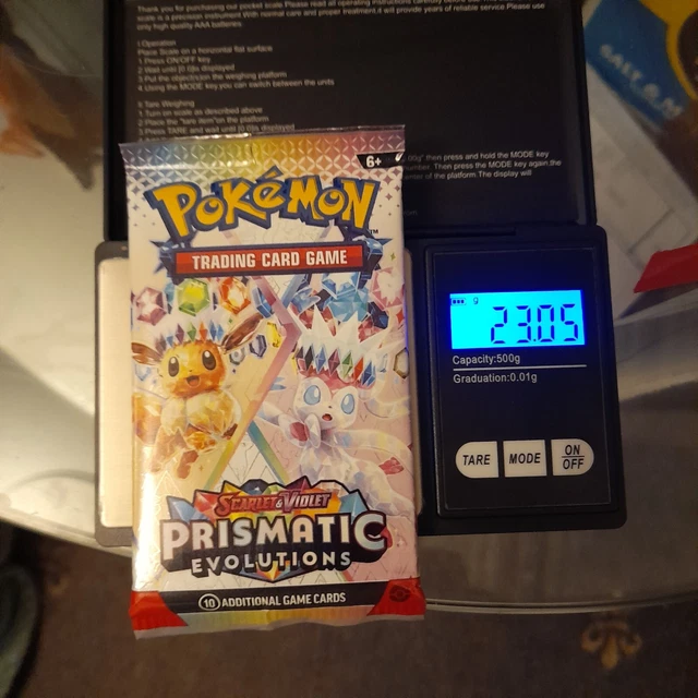 POKÉMON TCG - Prismatic evolutions booster pack - Sealed - pack weight ...