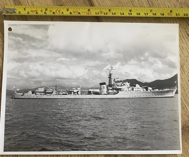 RARE PRESS PHOTO HMS CHEVIOT C-Class Destroyer ROYAL NAVY WW2 £9.00 ...