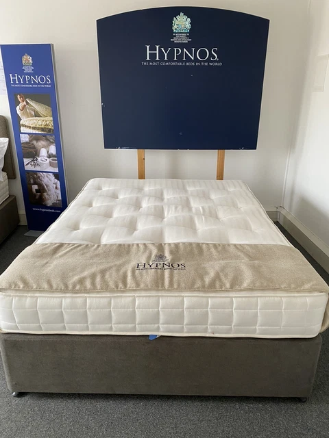 HYPNOS KINGSIZE BRANDED Medium Comfort Mattress and Grey Bed 150X200 ...