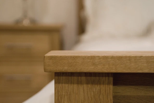 SOLID OAK OPUS Double Bed - High foot end £614.94 - PicClick UK