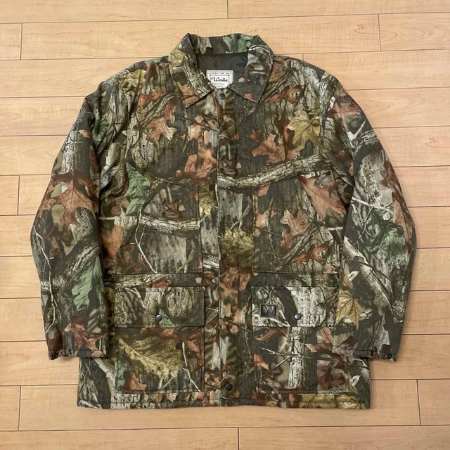 RARE WALLS OVERSIZED Quilted Realtree Jacket Brown Leaf Camouflage Big ...