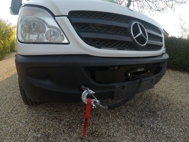 MERCEDES SPRINTER WINCH Bumper Mount Front Bumper Offroad UK Spec ...