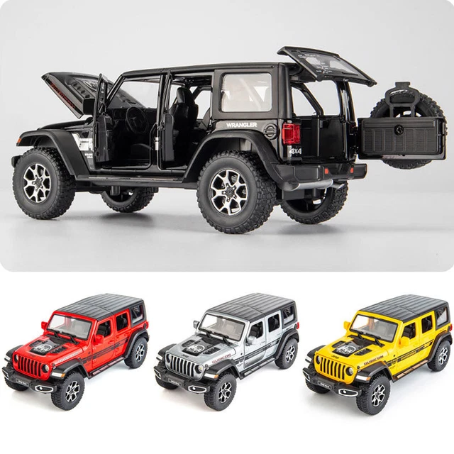 1:22 JEEP WRANGLER Rubicon Hard Top SUV Model Car Diecast Toy Car Kids ...