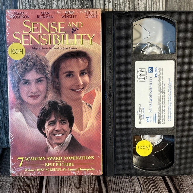 SENSE AND SENSIBILITY VHS Emma Thompson Hugh Grant Kate Winslet Alan ...