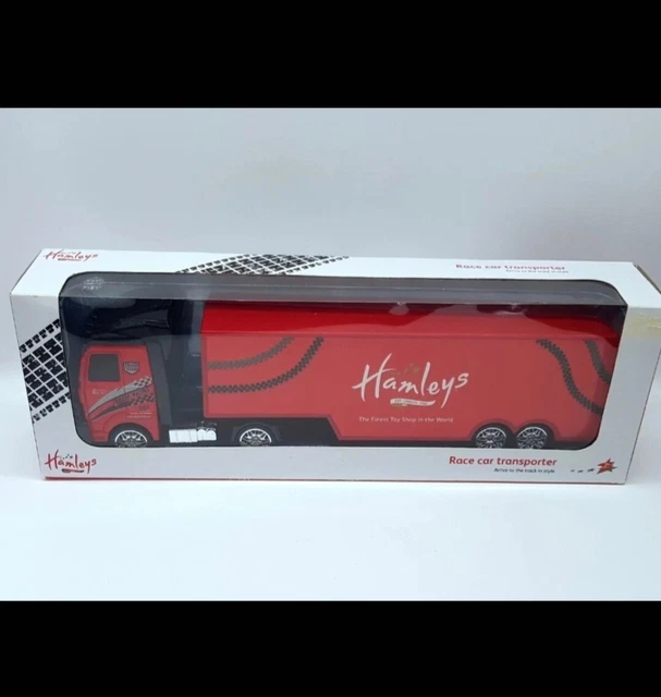 HAMLEYS TOY STORE 13" Race Car Transporter Truck Lorry With Box £20.00 ...