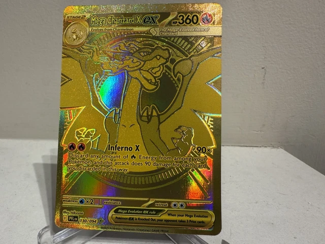 MEGA CHARIZARD EX 130/094 Gold - Phantasmal Flames £311.37 - PicClick UK