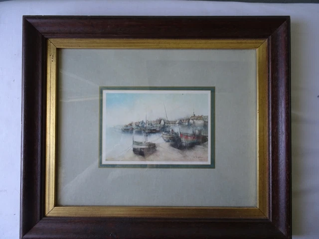 TABLEAU SIGNÉ A Mangeri cadre bois EUR 120,00 - PicClick FR