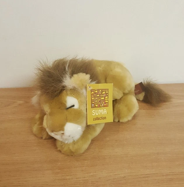 RAVENSDEN SUMA COLLECTION Sleeping Lion Soft Plush Toy Teddy 9" Long £ ...