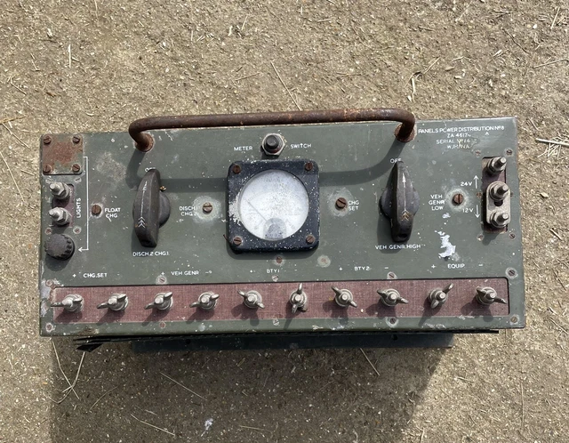 WW2 ARMY MILITARY Radio Wireless Set 19 WS19 Panels Power Distribution ...