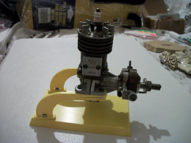 VINTAGE AERO GHQ Two Stroke Spark Ignition Model Engine with Stand U.S ...