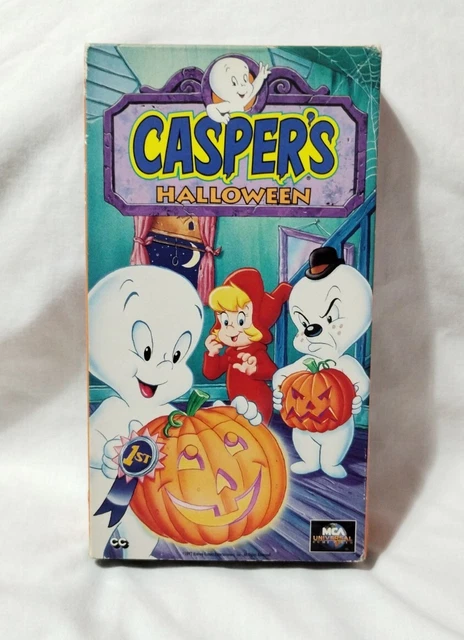 CASPER'S HALLOWEEN THE Friendly Ghost VHS Kids Cartoon Movie Vintage ...