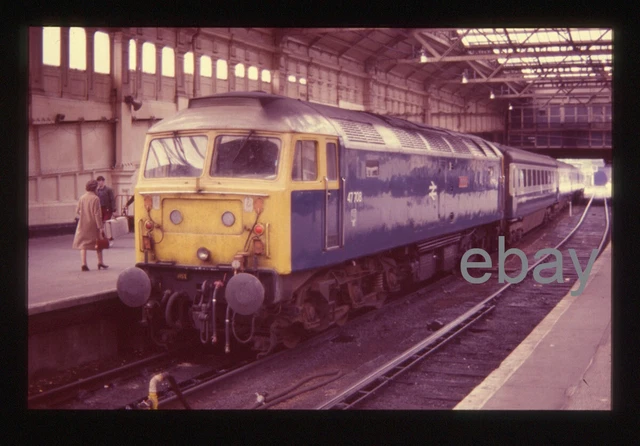 2X ORIGINAL 35MM slides - Class 47/7 - 47708 & 47706 at Waverley 10.6. ...