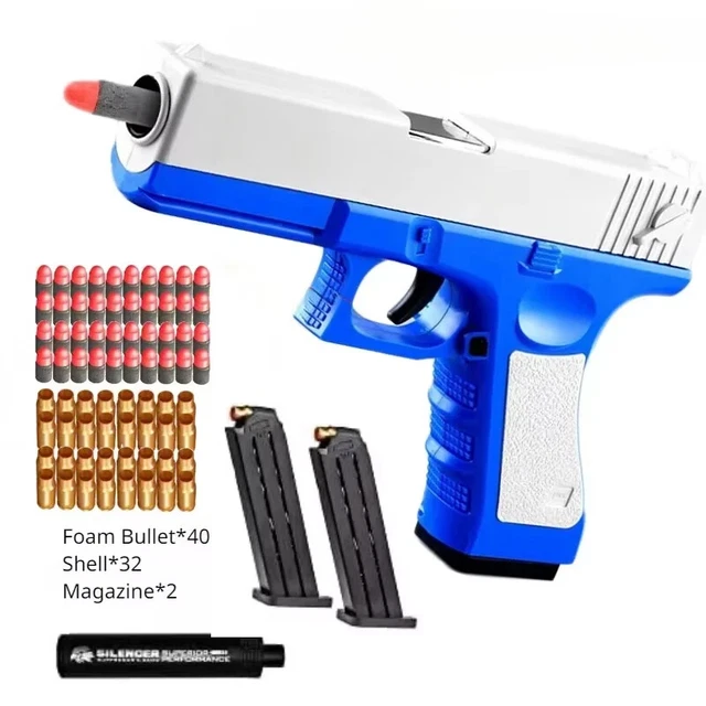 FOAM SOFT BULLET Blaster Toy Pistol G17 EUR 97,19 - PicClick FR
