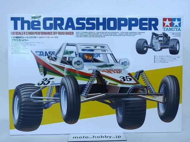 TAMIYA 1/10 RC The Grasshopper Off-Road Racing Buggy 380 Motor Kit ...