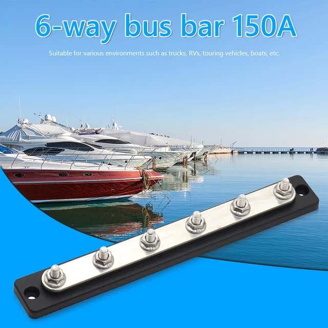 BUS BAR 48V 150 Amp Busbar with Clear Cover for Truck Boat RV (AOA1141 ...