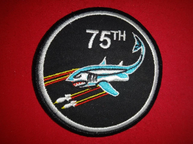 USAF AIR FORCE 75th FIGHTER INTERCEPTOR Squadron TIGRE REQUIN Patch EUR ...
